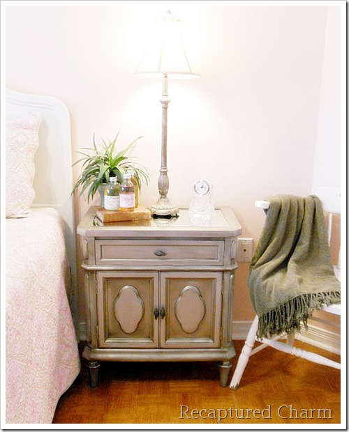 Recaptured Charm: Night Stands in Metallic of course!